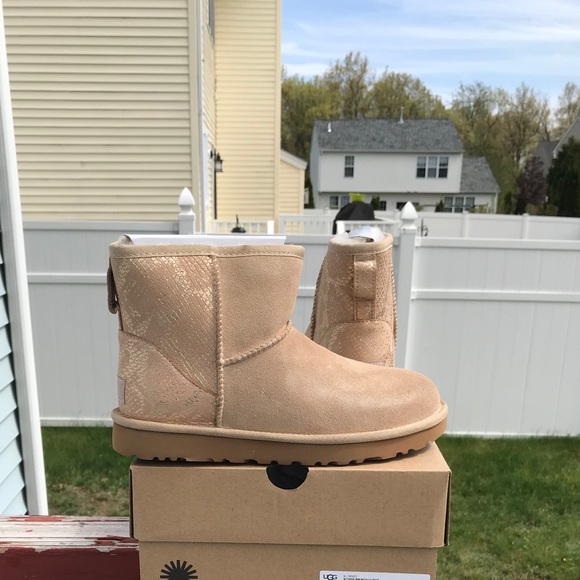 UGG | Shoes | Ugg Classic Mini Metallic Snake | Poshmark